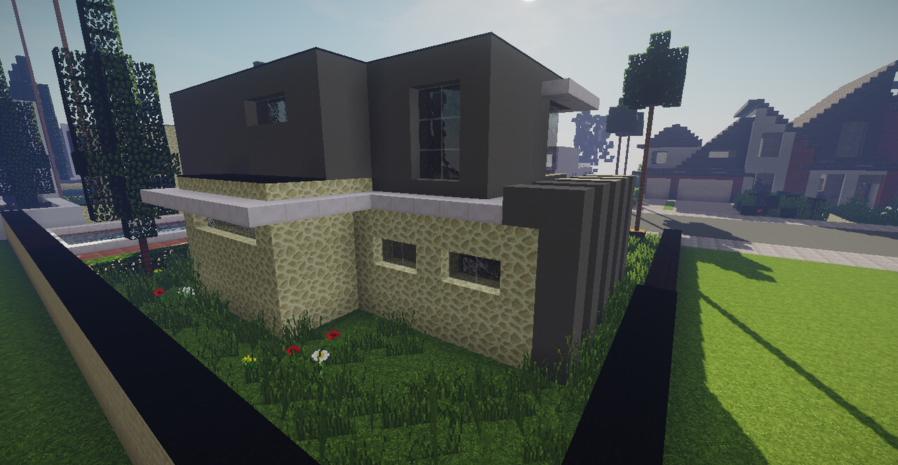 Modern House #48 Map + Schematics Minecraft Map