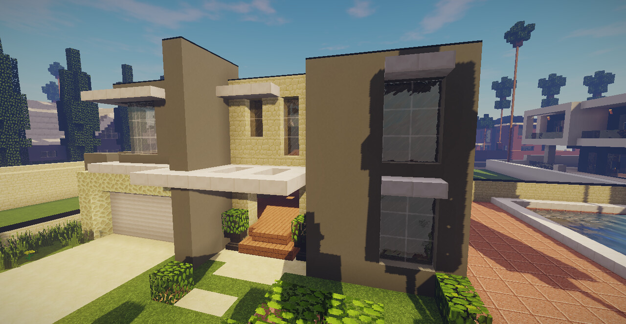 Modern House #48 Map + Schematics Minecraft Map