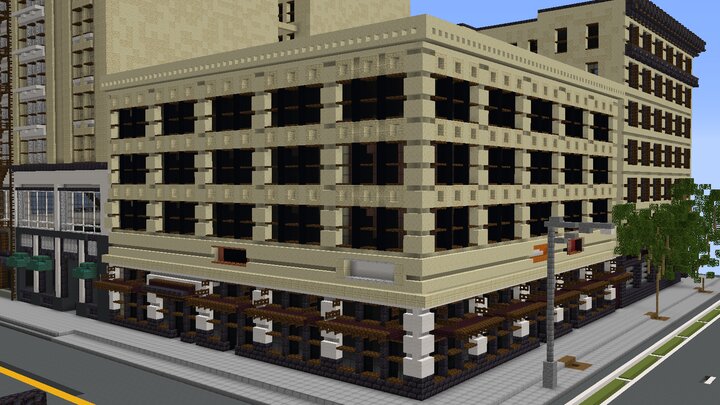 Remodeled reference building Portland, Oregon. Minecraft Map