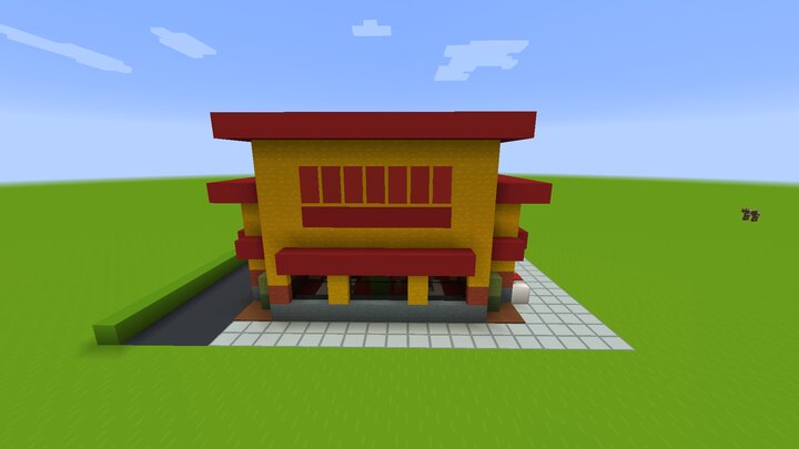 Popeyes Chicken Fast Food Minecraft Map