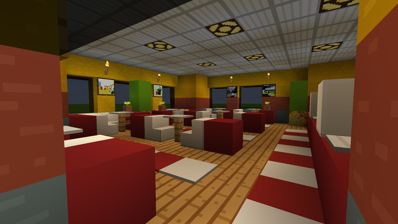 Popeyes Chicken Fast Food Minecraft Map
