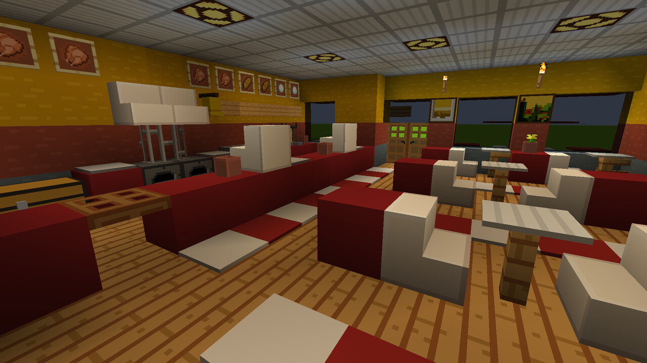 Popeyes Chicken Fast Food Minecraft Map