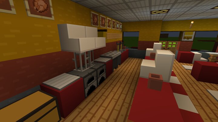 Popeyes Chicken Fast Food Minecraft Map