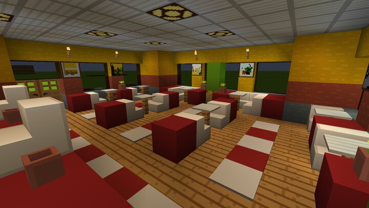 Popeyes Chicken Fast Food Minecraft Map