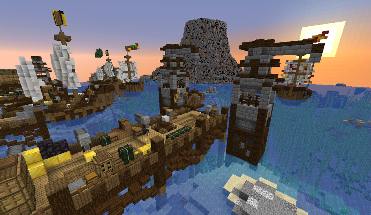 Medieval Dock Minecraft Map