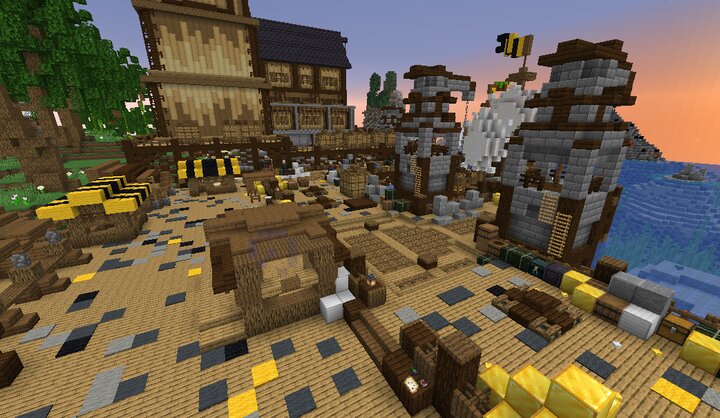 Medieval Dock Minecraft Map