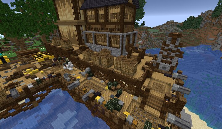 Medieval Dock Minecraft Map