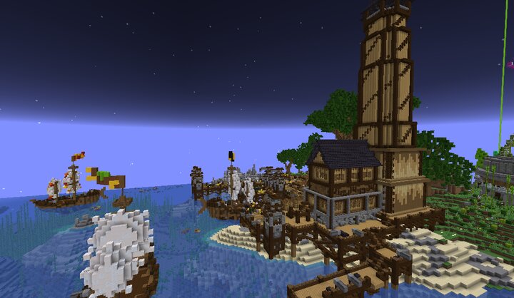 Medieval Dock Minecraft Map