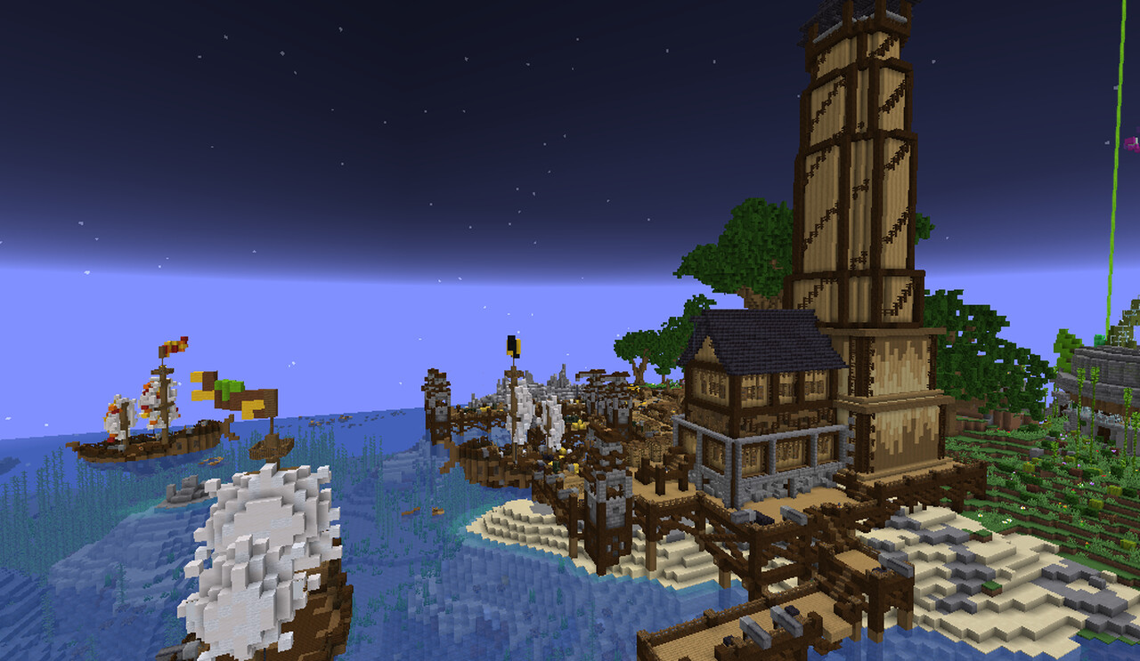 Medieval Dock Minecraft Map