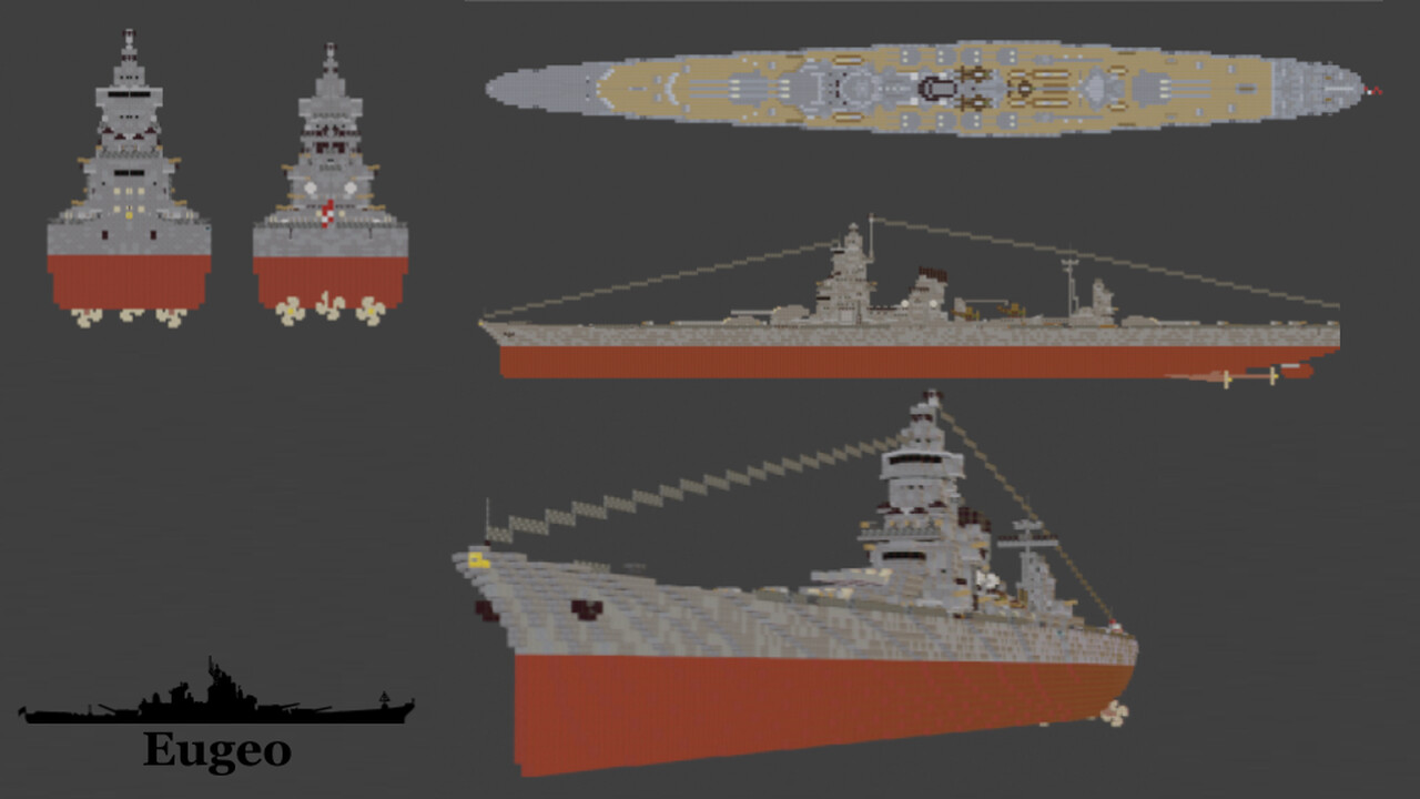 Imperial Japanese Battlecruiser - IJN Azuma Minecraft Map