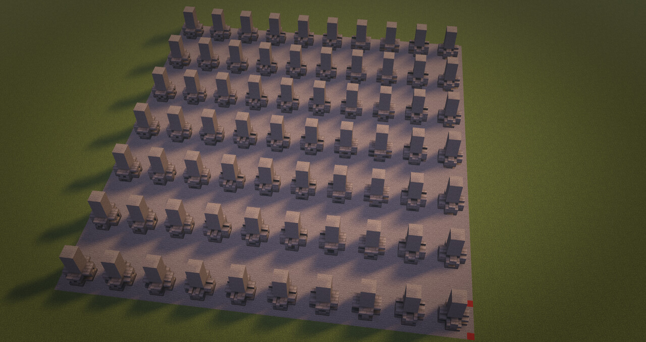 2x2 Pillar Bases [Free Download] Minecraft Map