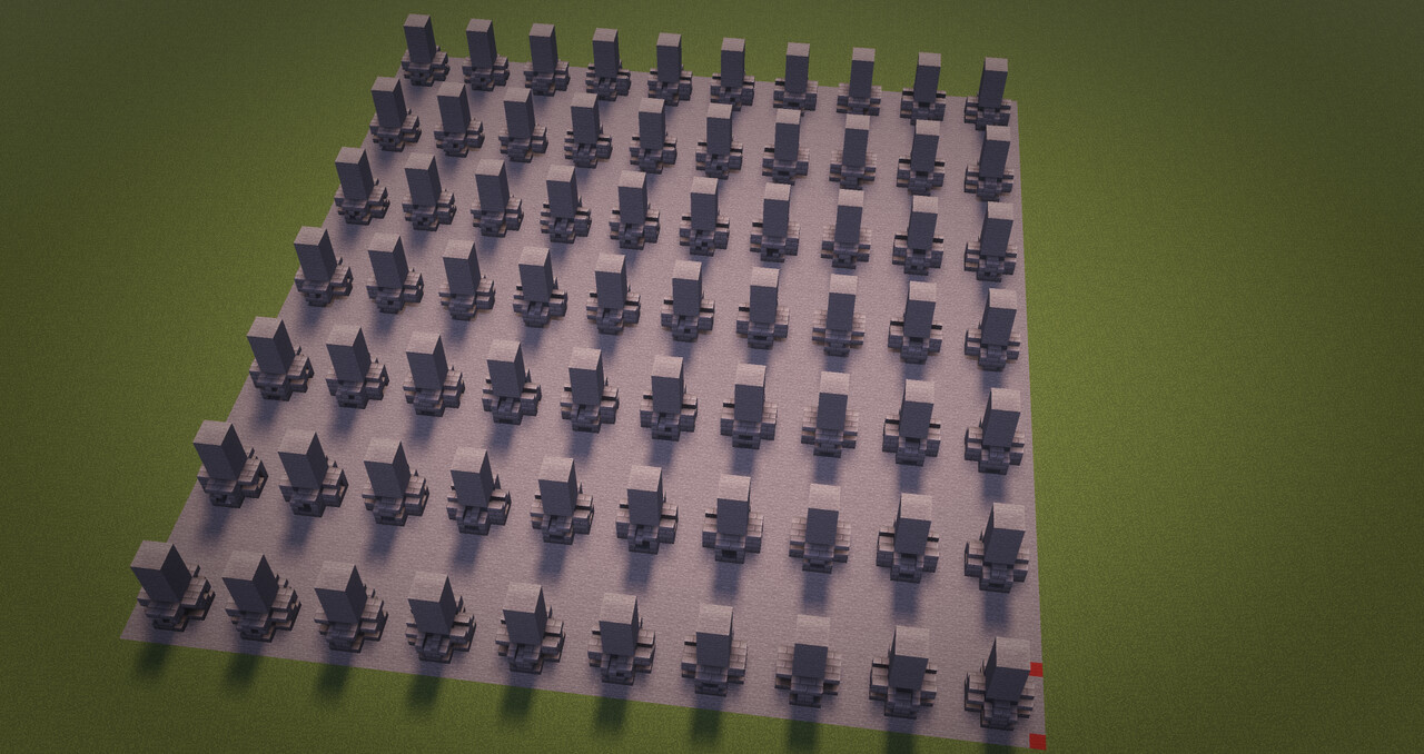 2x2 Pillar Bases [Free Download] Minecraft Map