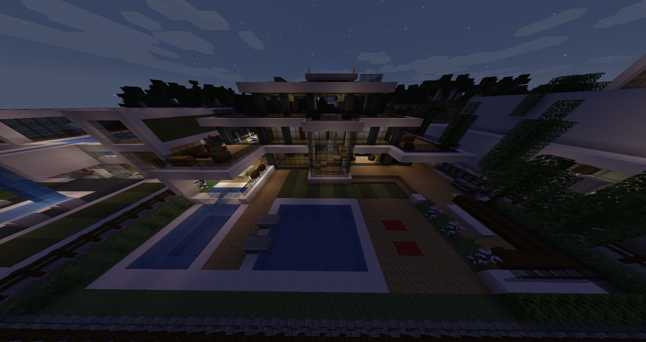 Nice house with pool by marry Minecraft Map