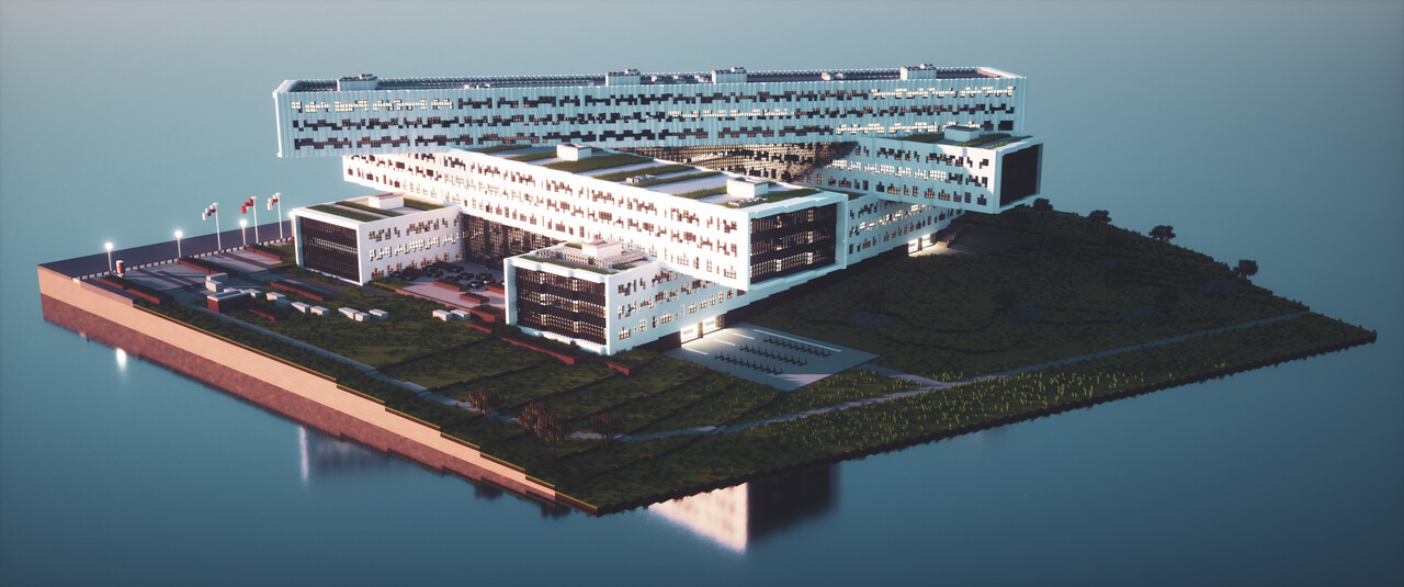 Equinor Headquarters // Fornebu, Norway // Recreation Minecraft Map