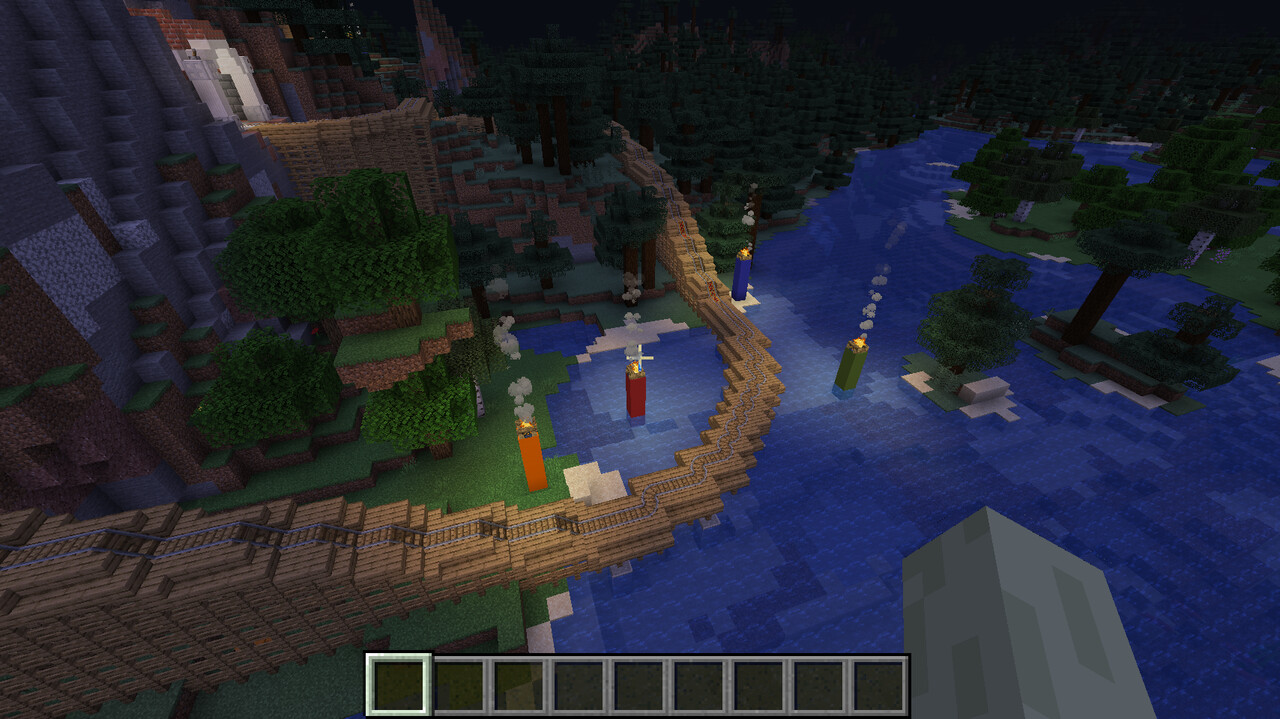 PMC 10th Anniversary Roller Coaster Minecraft Map