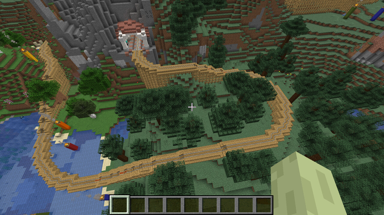 PMC 10th Anniversary Roller Coaster Minecraft Map