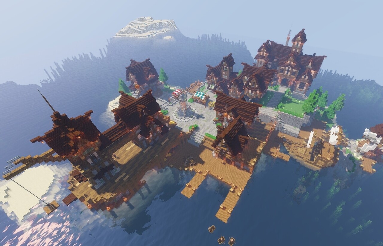 Medieval Dock Island Minecraft Map