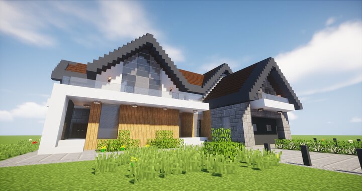 Современный котедж || Modern Cottage Minecraft Map