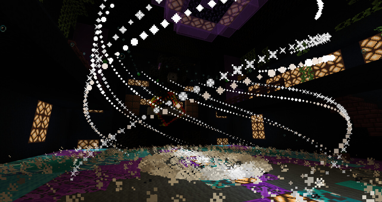 Burning Blocks Music Festival (with new dimensions & biomes + dungeons) Minecraft Map