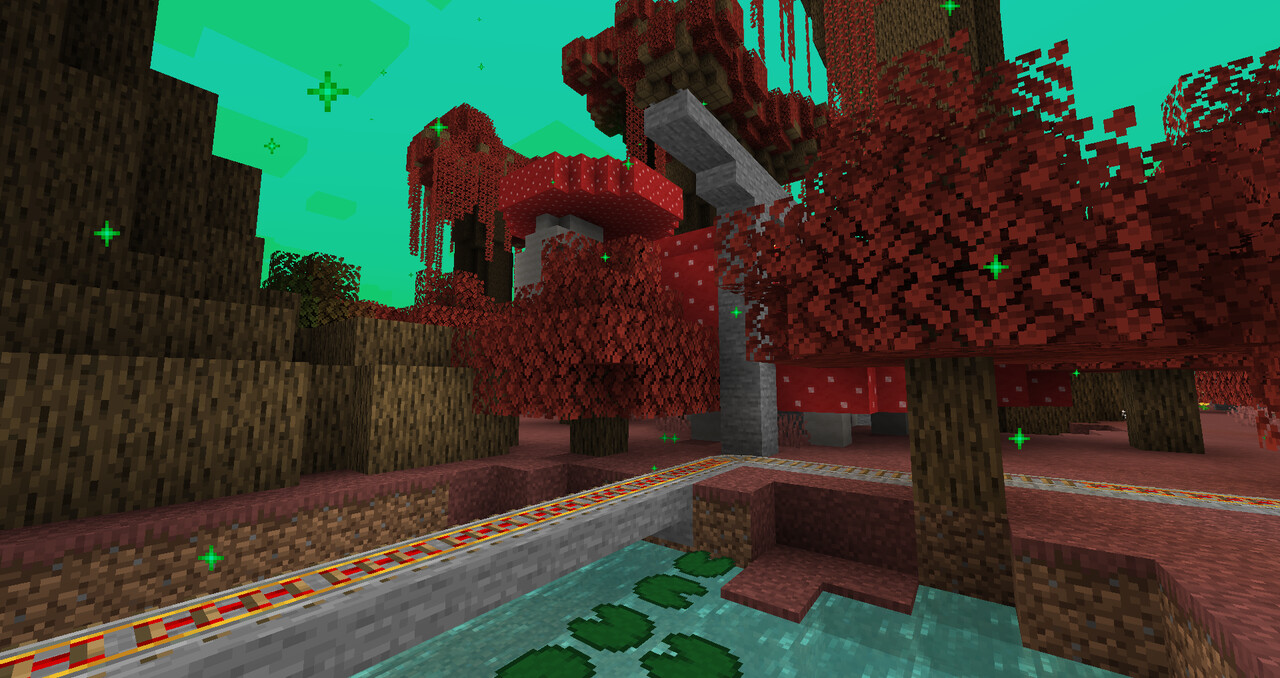 Burning Blocks Music Festival (with new dimensions & biomes + dungeons) Minecraft Map