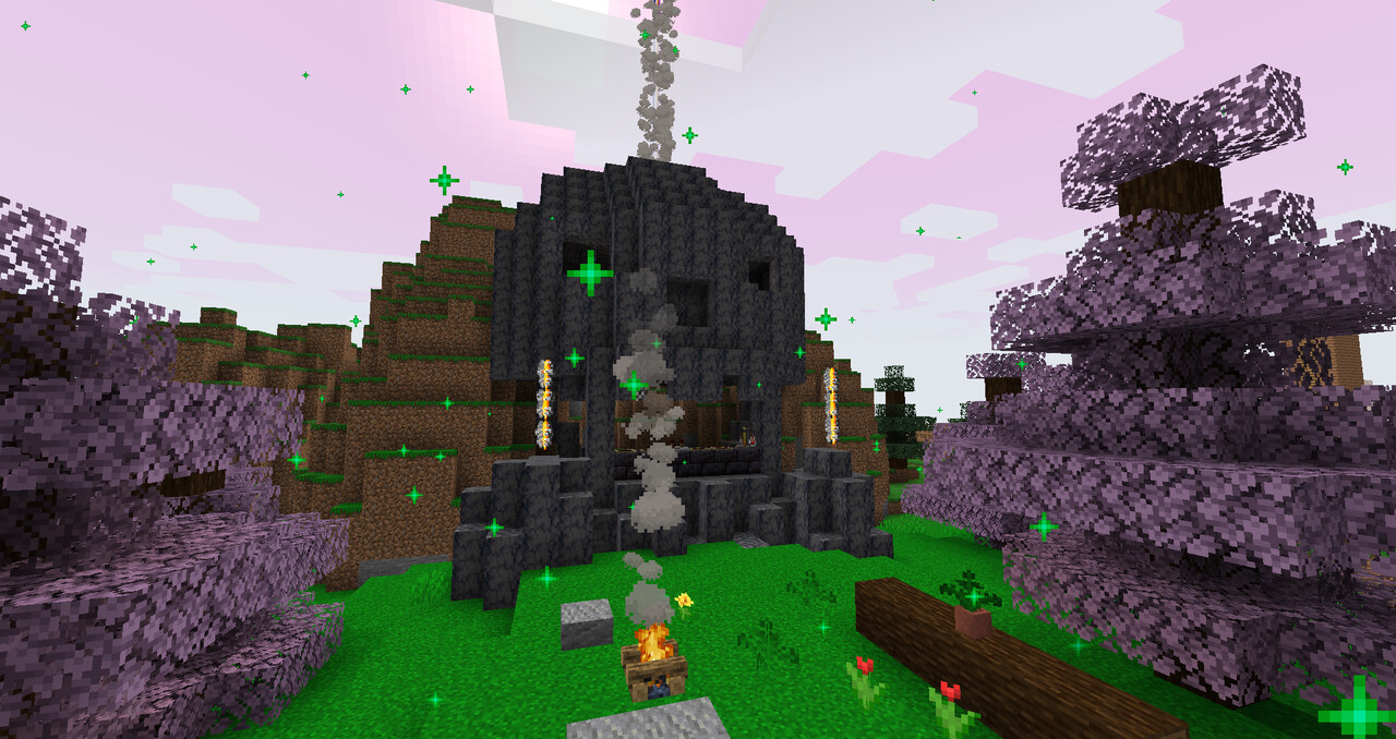 Burning Blocks Music Festival (with new dimensions & biomes + dungeons) Minecraft Map