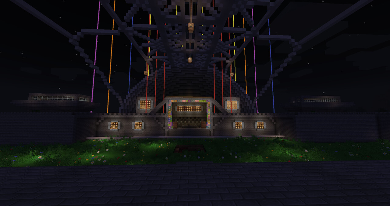 Burning Blocks Music Festival (with new dimensions & biomes + dungeons) Minecraft Map