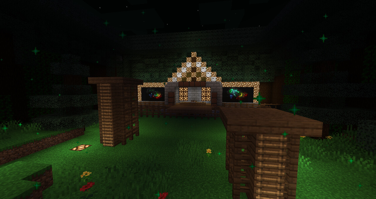 Burning Blocks Music Festival (with new dimensions & biomes + dungeons) Minecraft Map