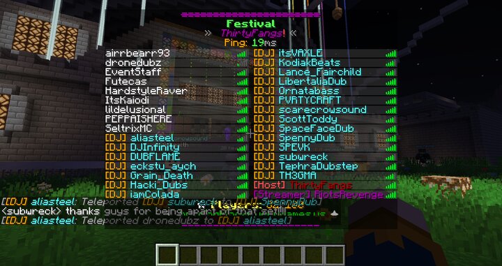 Burning Blocks Music Festival (with new dimensions & biomes + dungeons) Minecraft Map