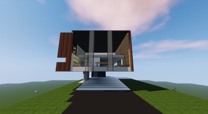 Conceptual Cantilever House Minecraft Map