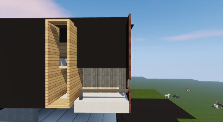 Conceptual Cantilever House Minecraft Map