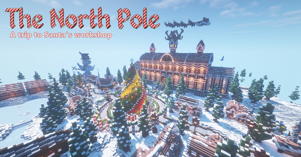 Visiting the North Pole: A Festive Holiday Map Minecraft Map