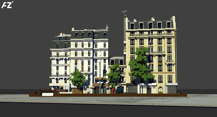 Paris 1:1 scale | BuildTheEarth Project Minecraft Map