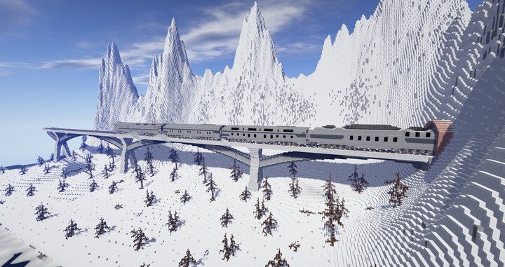 Snowpiercer Diorama ft. GrandPixelMan Minecraft Map