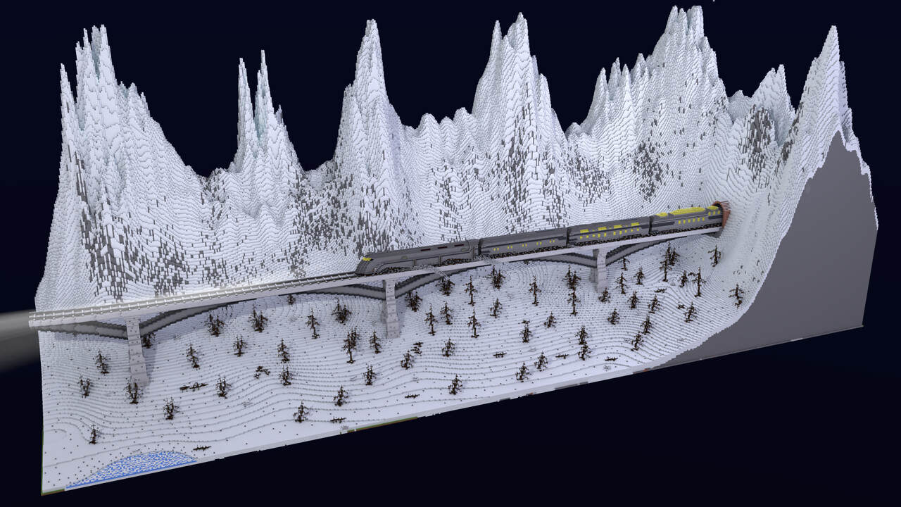 Snowpiercer Diorama ft. GrandPixelMan Minecraft Map