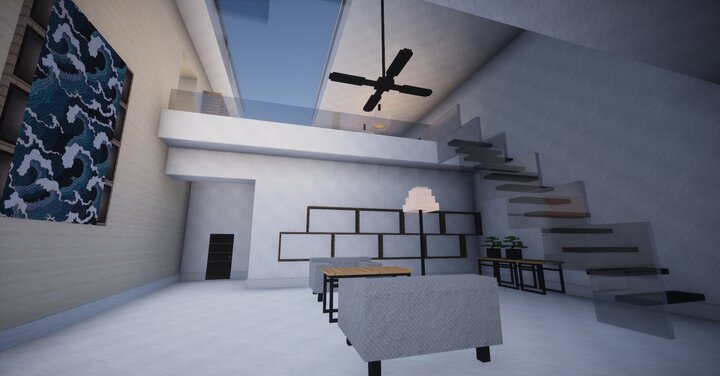 Modern house - Chisel&bits 4 Minecraft Map