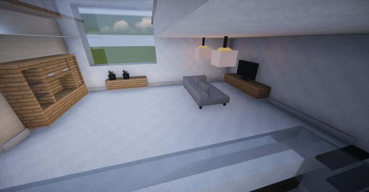 Modern house - Chisel&bits 4 Minecraft Map