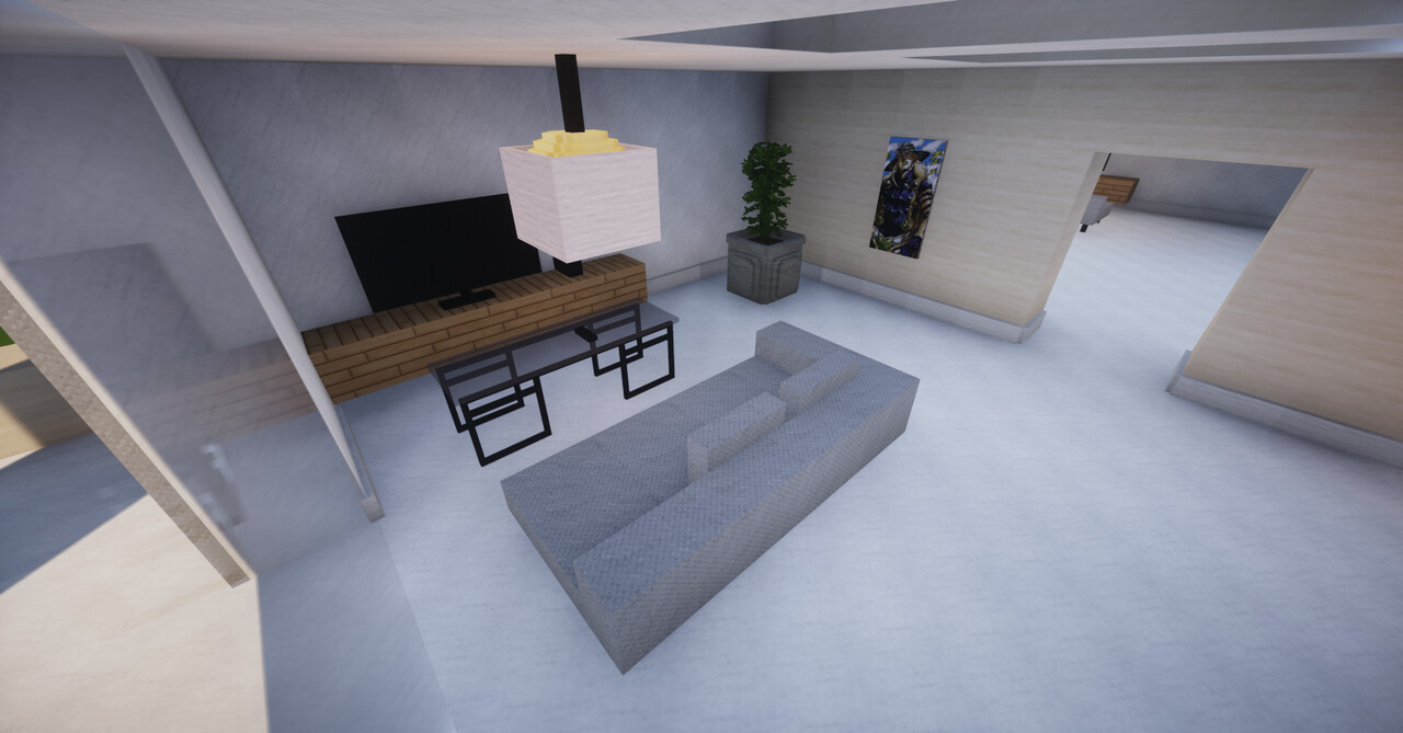 Modern house - Chisel&bits 4 Minecraft Map