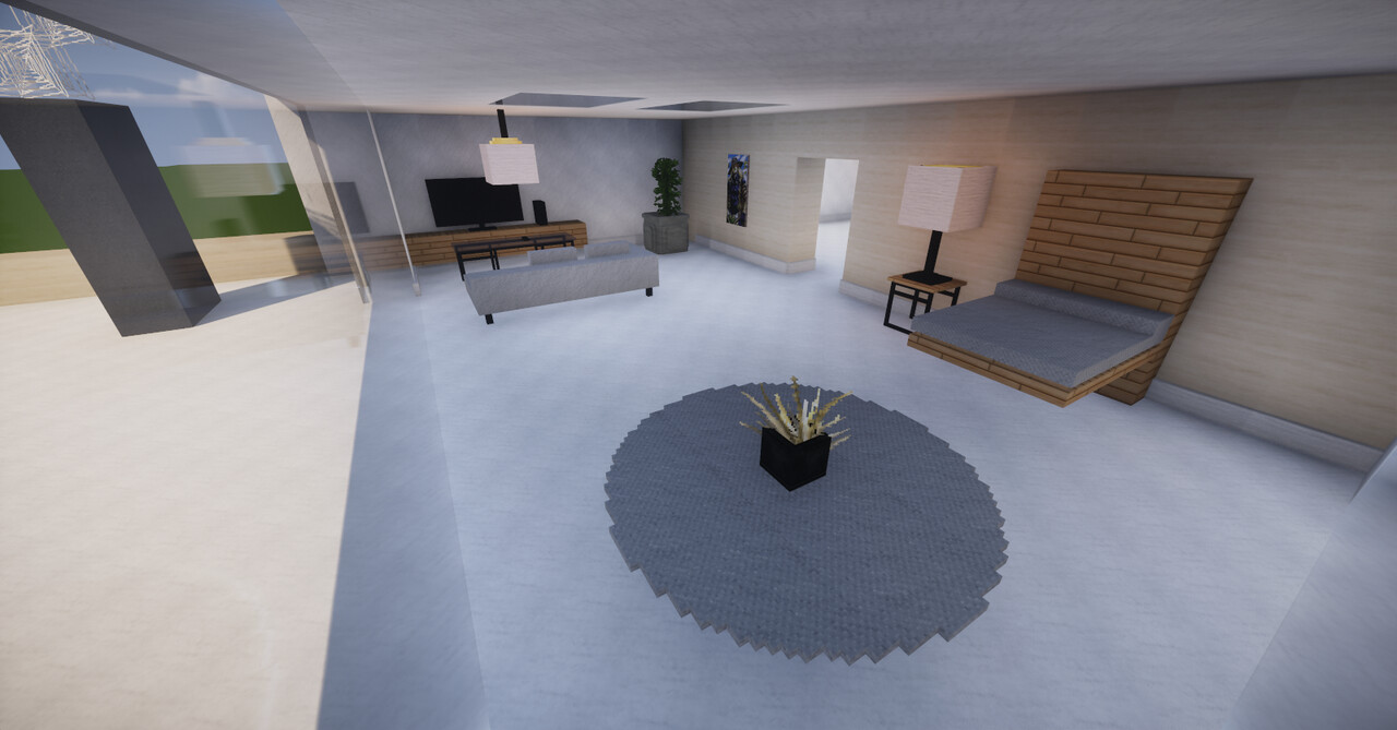 Modern house - Chisel&bits 4 Minecraft Map