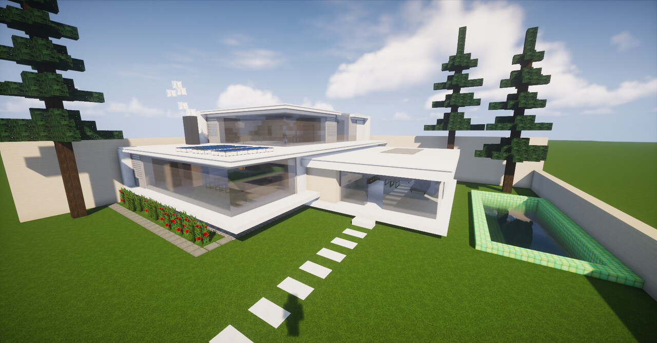Modern house - Chisel&bits 4 Minecraft Map