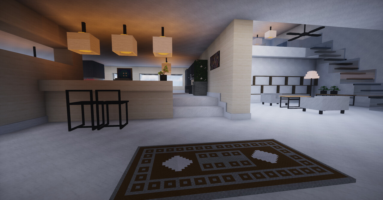 Modern house - Chisel&bits 4 Minecraft Map