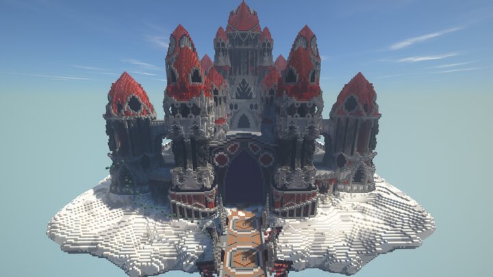 Skycastle with timelapse Minecraft Map