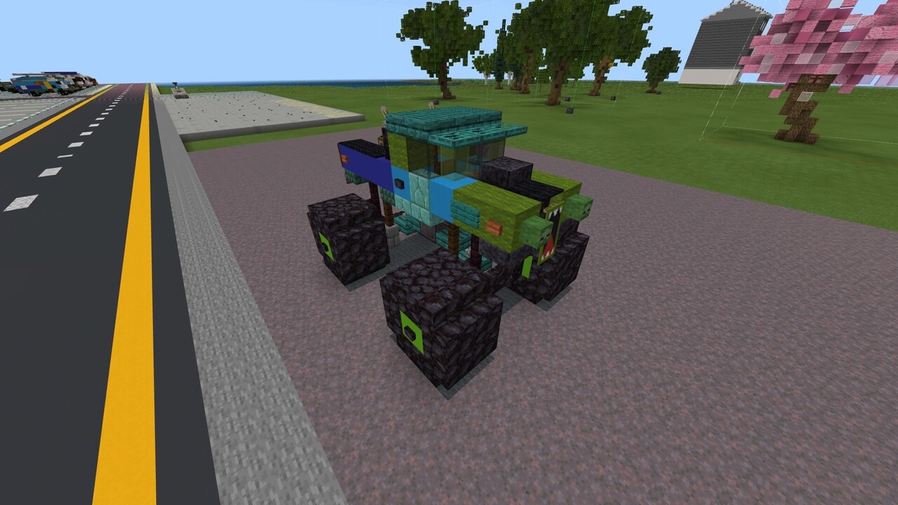 Halloween Zombie Monster Truck Minecraft Map