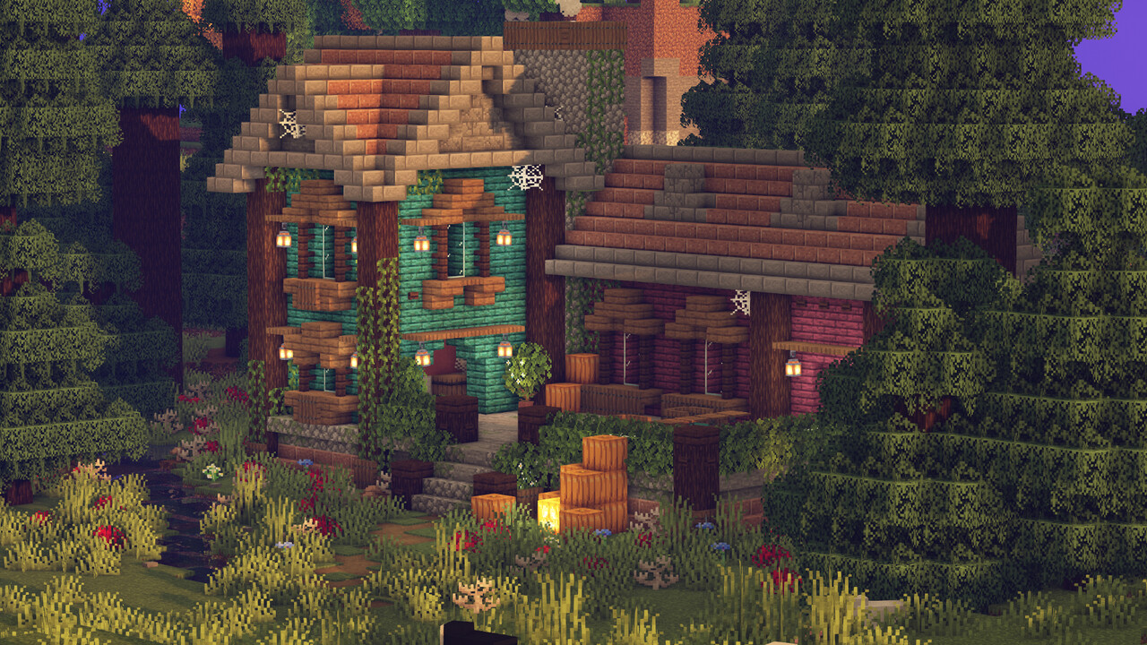 Nether Cabin in the Woods Minecraft Map