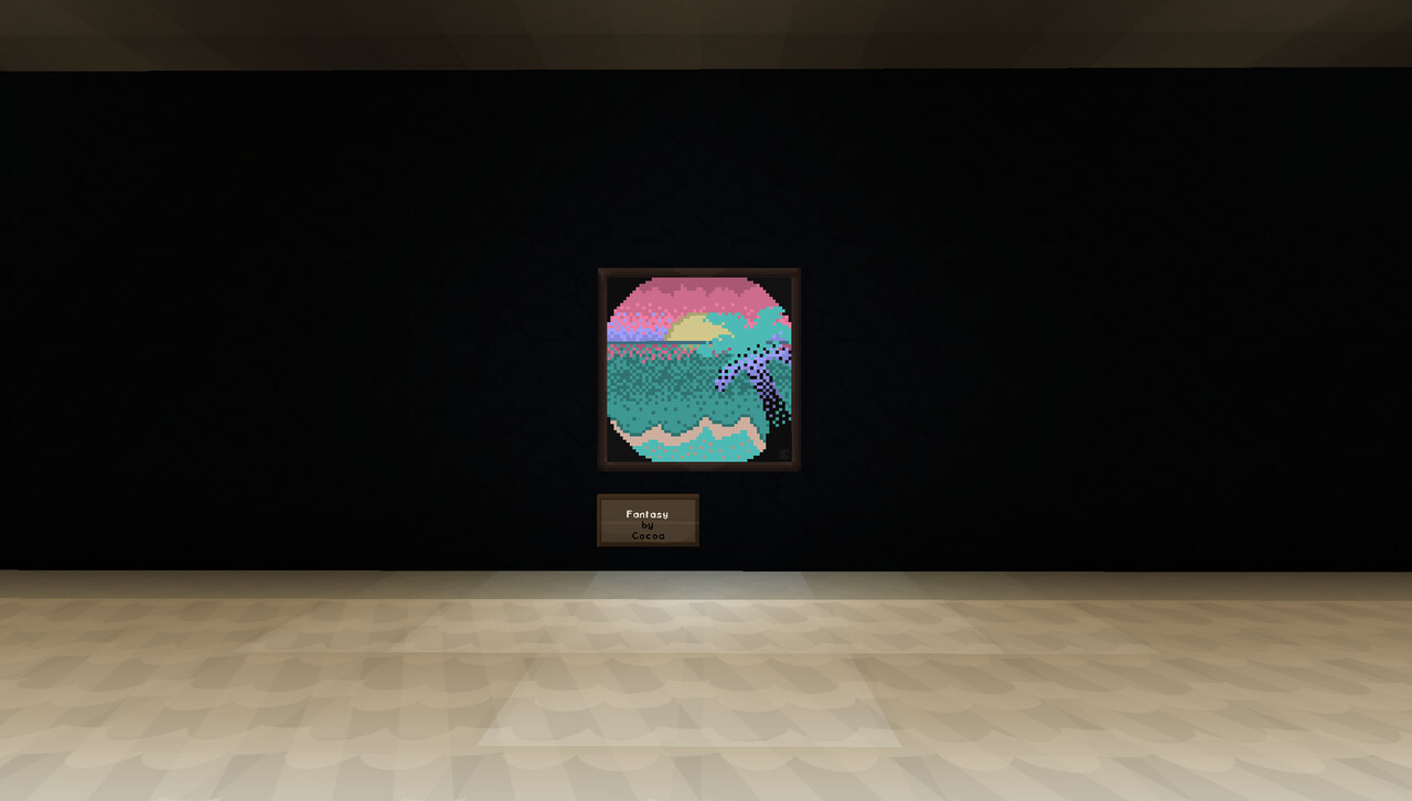 Fantasy - Vapor Wave - ArtMap Map Art Minecraft Map