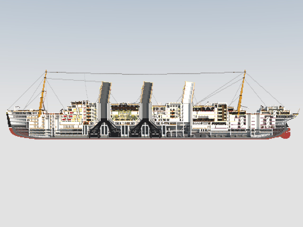 Ocean liner SS Dresden Minecraft Map