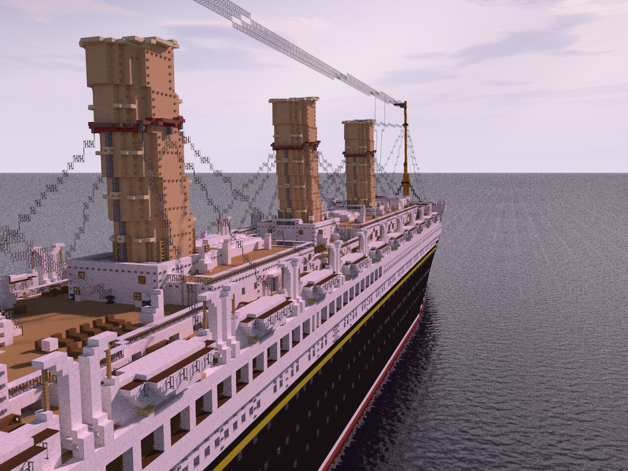 Ocean liner SS Dresden Minecraft Map