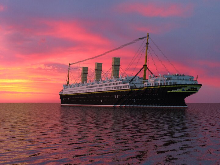 Ocean liner SS Dresden Minecraft Map
