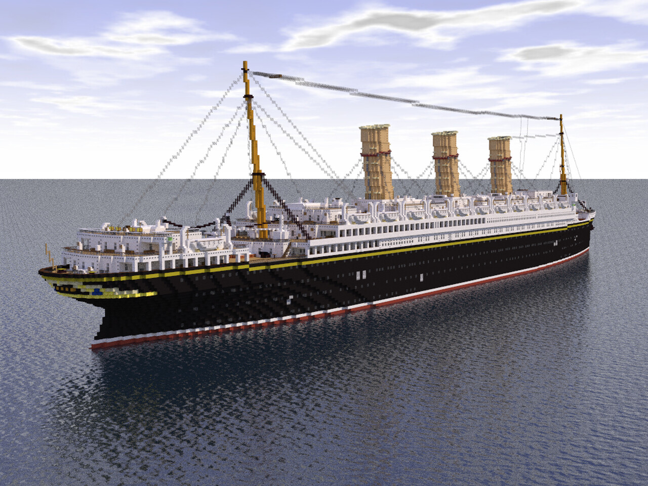 Ocean liner SS Dresden Minecraft Map