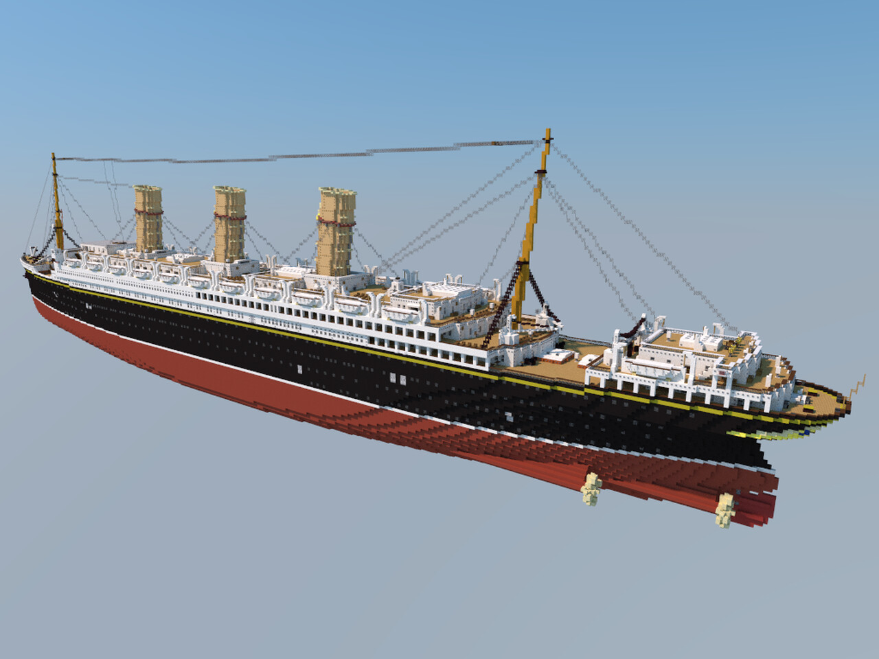 Ocean liner SS Dresden Minecraft Map