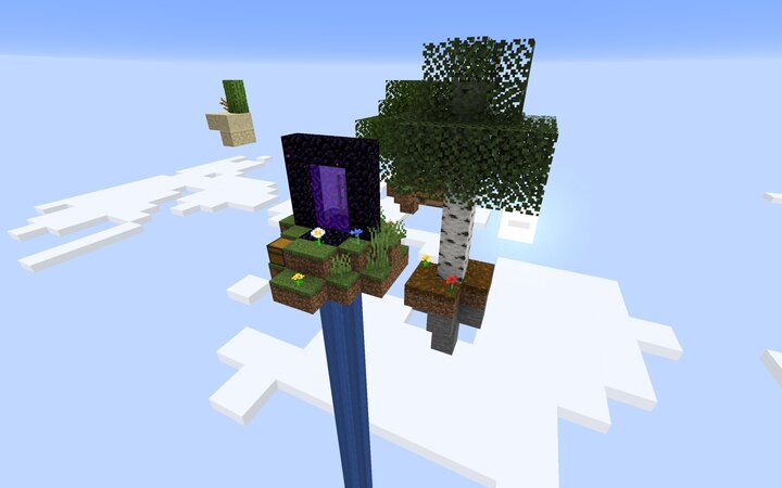 Nether Skyblock Minecraft Map
